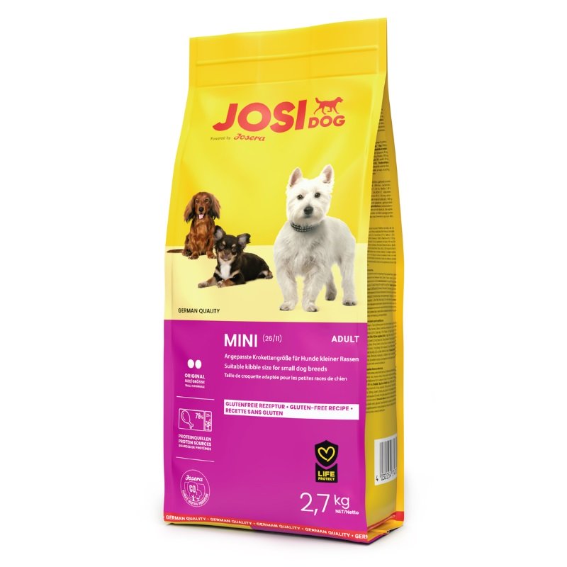 JOSERA JosiDog Mini 2,7 kg för vuxna hundar av små raser - Fera.se