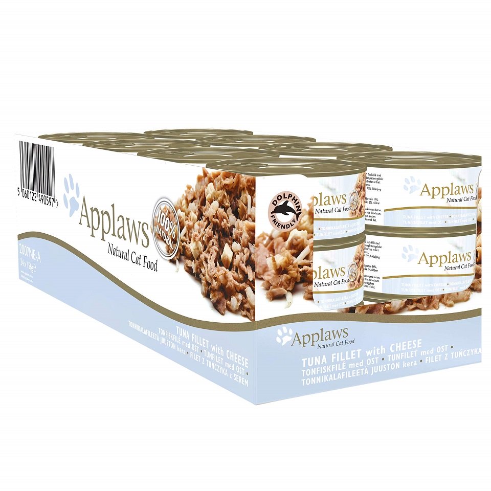 APPLAWS Cat Tin Tonfiskfilé med ost 24x156g Tonfiskfilé med ost - Fera.se