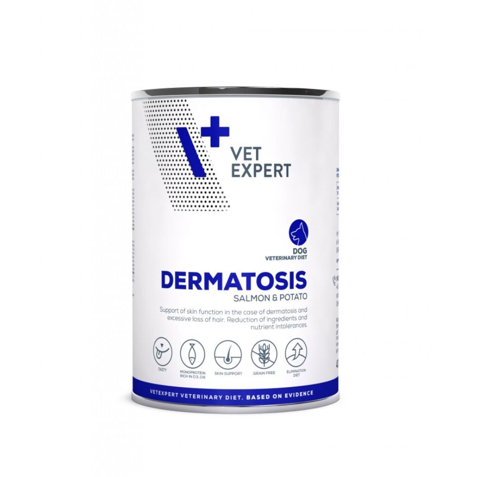VET EXPERT Veterinary Diet Dog Dermatosis Lax&Potatis 400 g - Fera.se