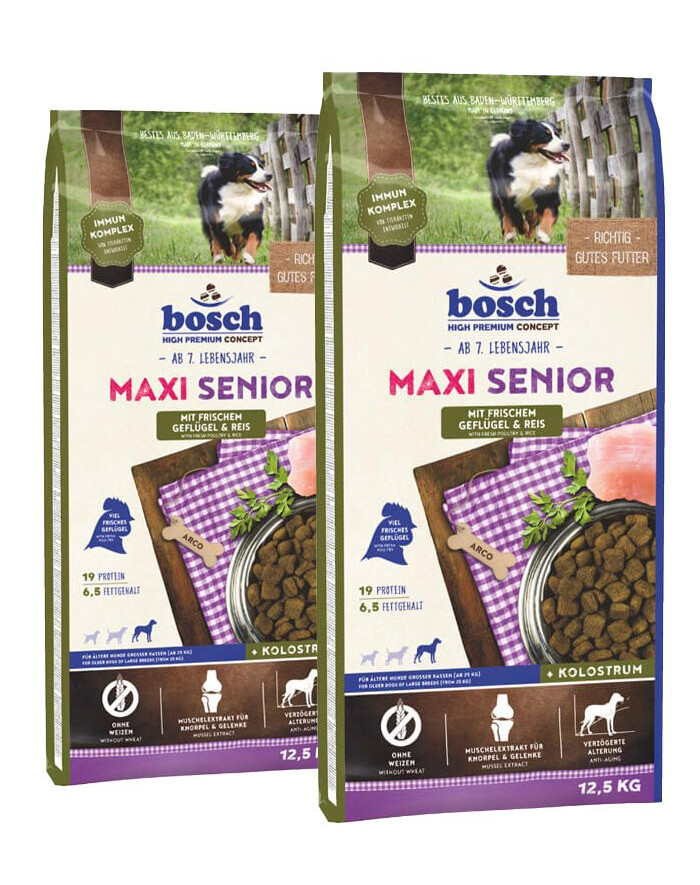 BOSCH Maxi Senior 25 kg (2 x 12,5 kg) - Fera.se